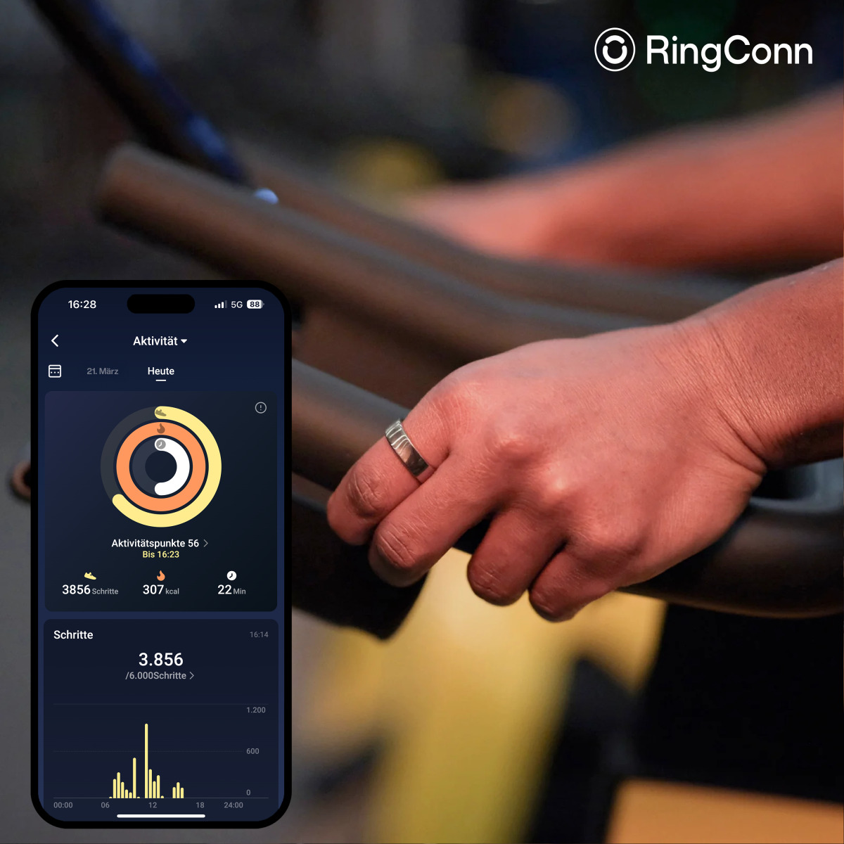 RingConn Smart Ring Gen 2 Air Size Gold - Smart Ring - Tobco AG
